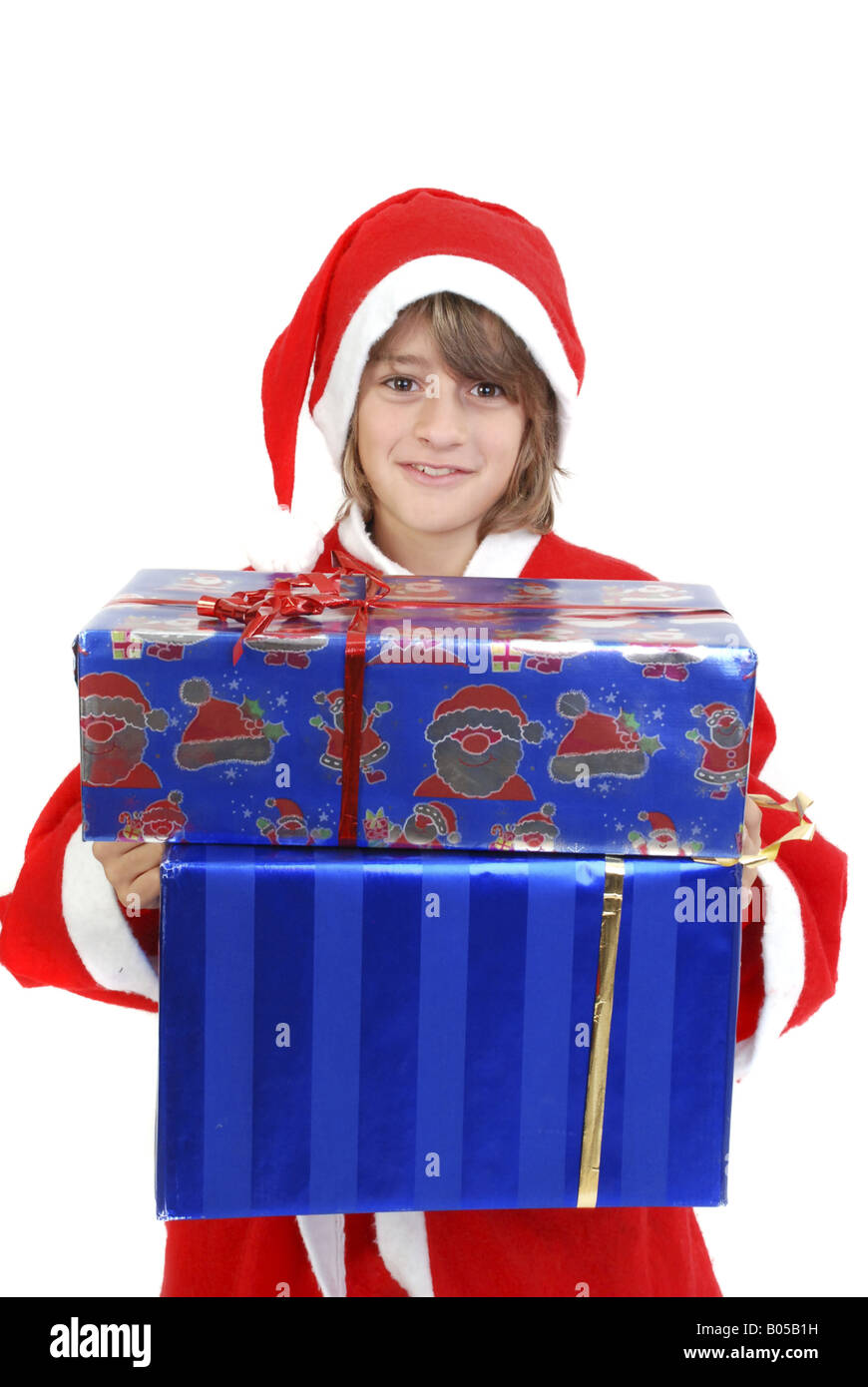 Present father christmas gift Cut Out Stock Images & Pictures - Alamy