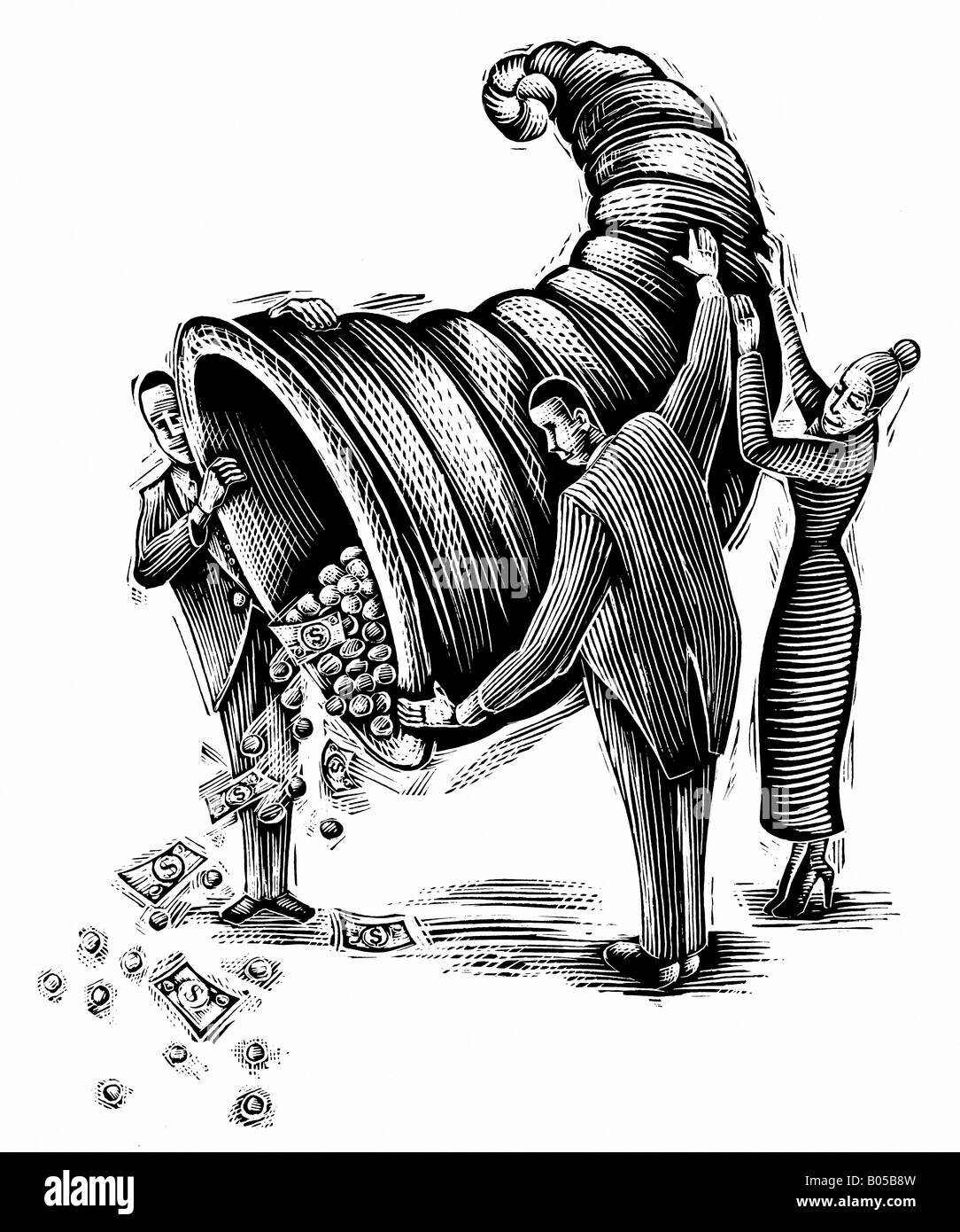 Well off concept Black and White Stock Photos & Images - Alamy