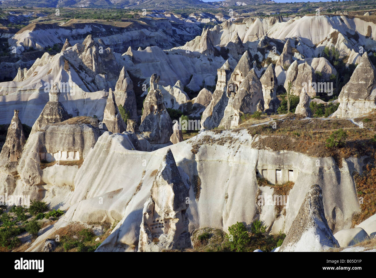 tuff stone landscape, Turkey, Anatolia, Cappadocia, Goereme Stock Photo ...