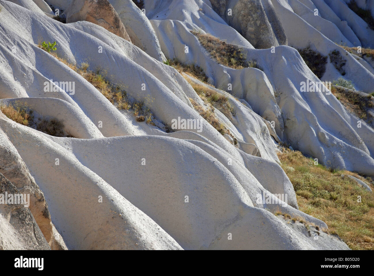 tuff stone landscape, Turkey, Anatolia, Cappadocia, Goereme Stock Photo ...