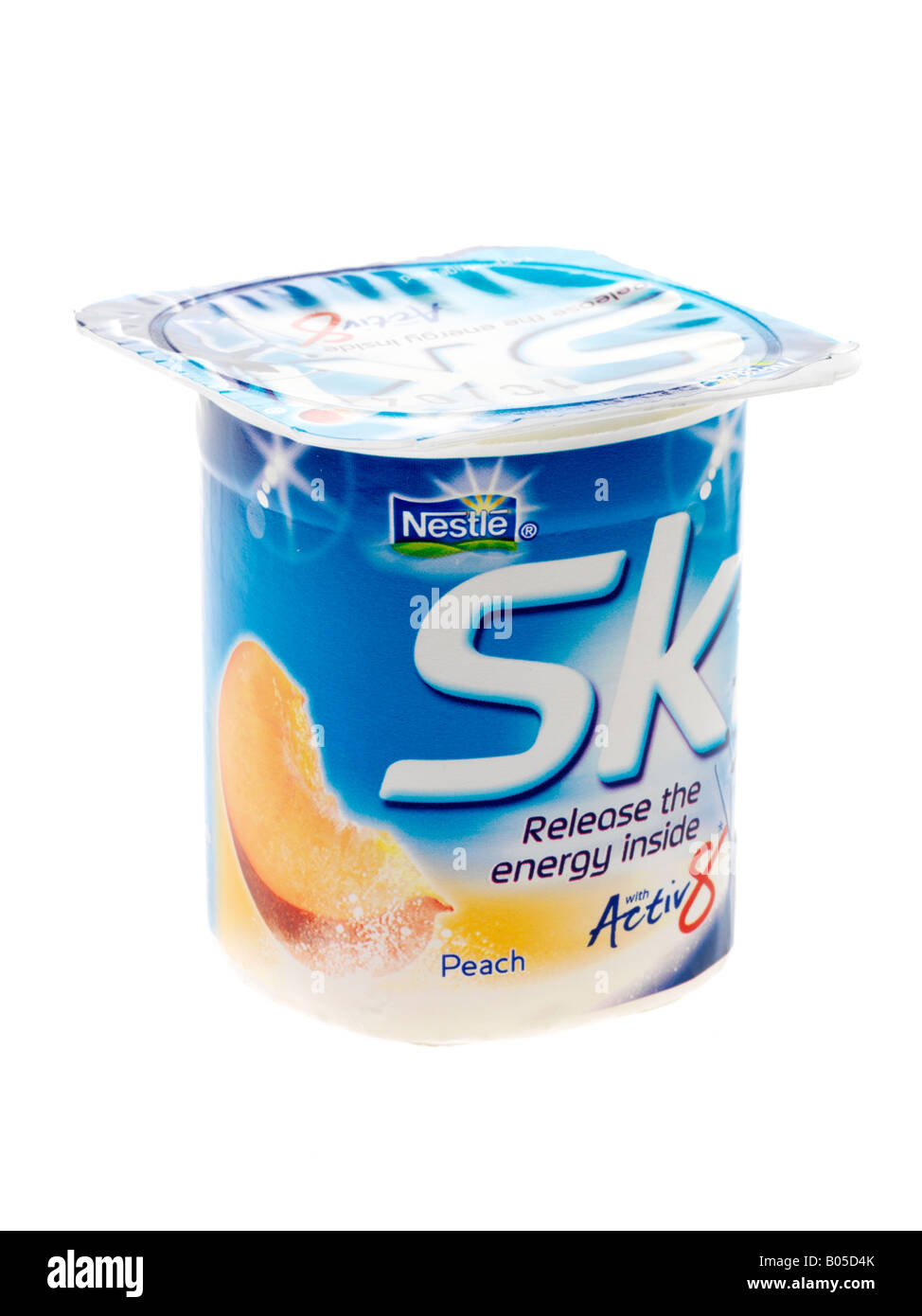 Natural yogurt carton pack low fat food yoghurt ski hi-res stock ...