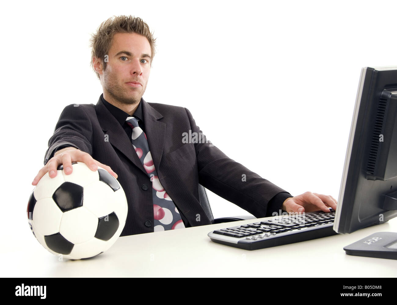 Office workers playing football hi-res stock photography and images - Alamy