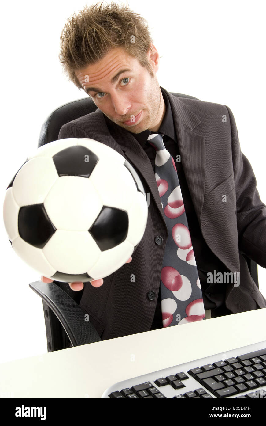 Office workers playing football hi-res stock photography and images - Alamy