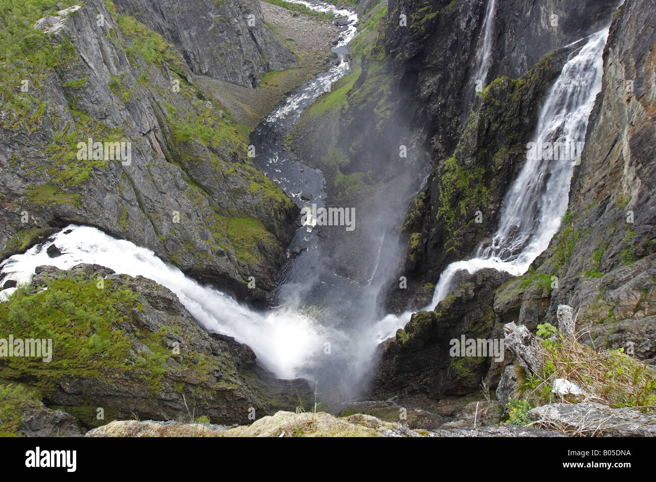 waterfall Voringsfossen near Fossli, Norway Stock Photo - Alamy