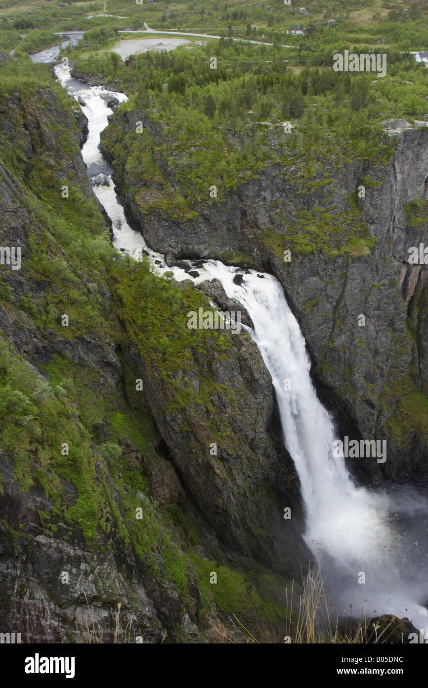 waterfall Voringsfossen near Fossli, Norway Stock Photo - Alamy