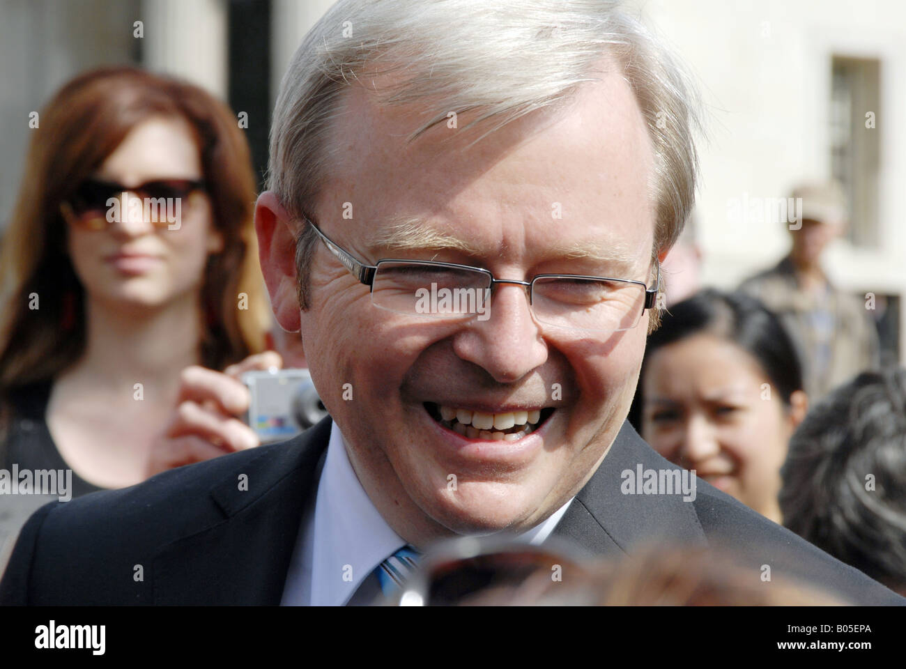 Australian Prime Minister Kevin Rudd at the Australian War Memorial in ...