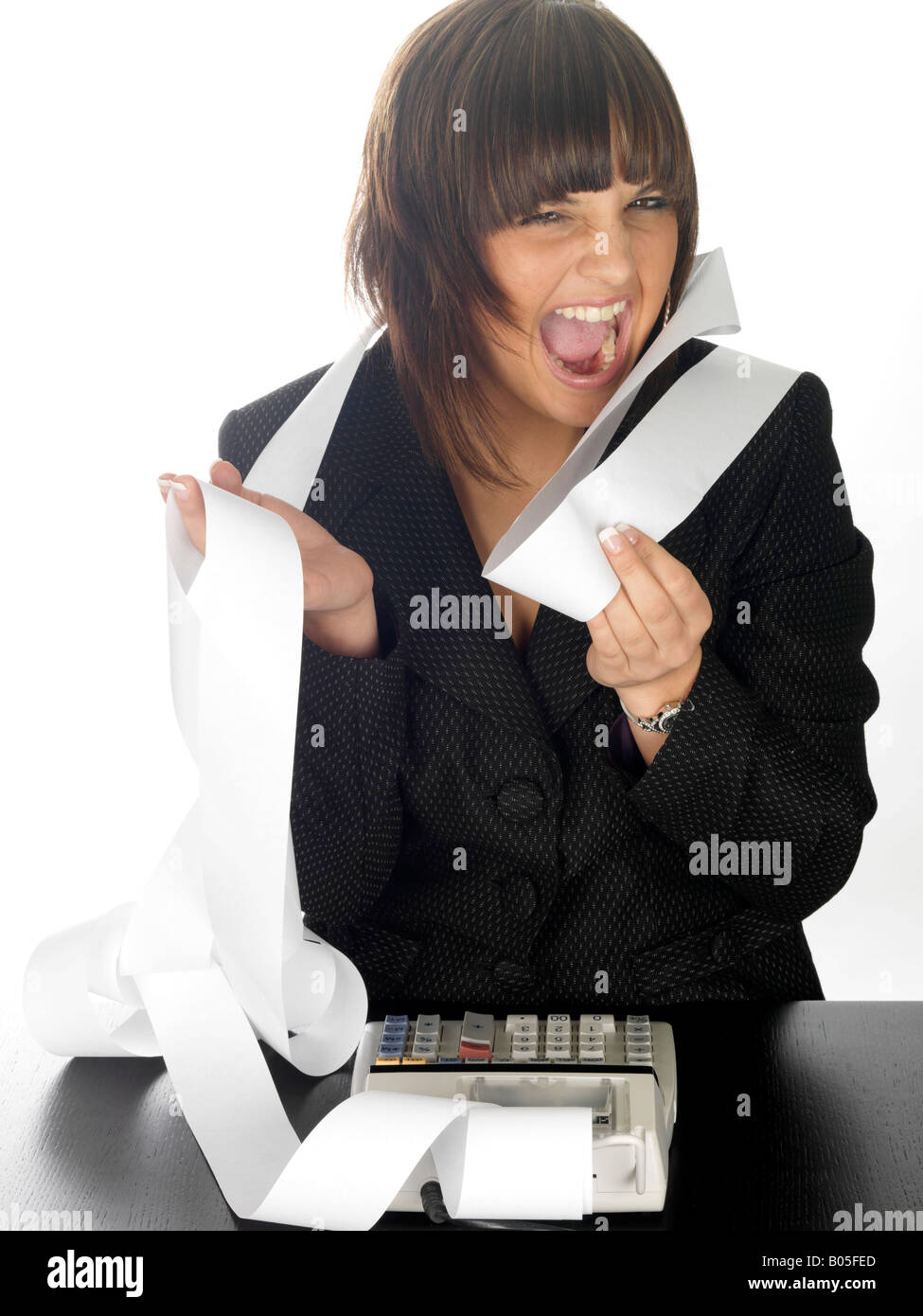 Girls using calculator hi-res stock photography and images - Alamy