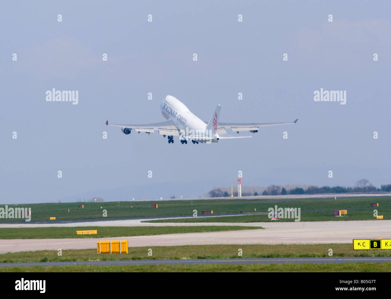 Dragonair Cargo Boeing 747-400BCF Taking Off From Manchester Ringway ...