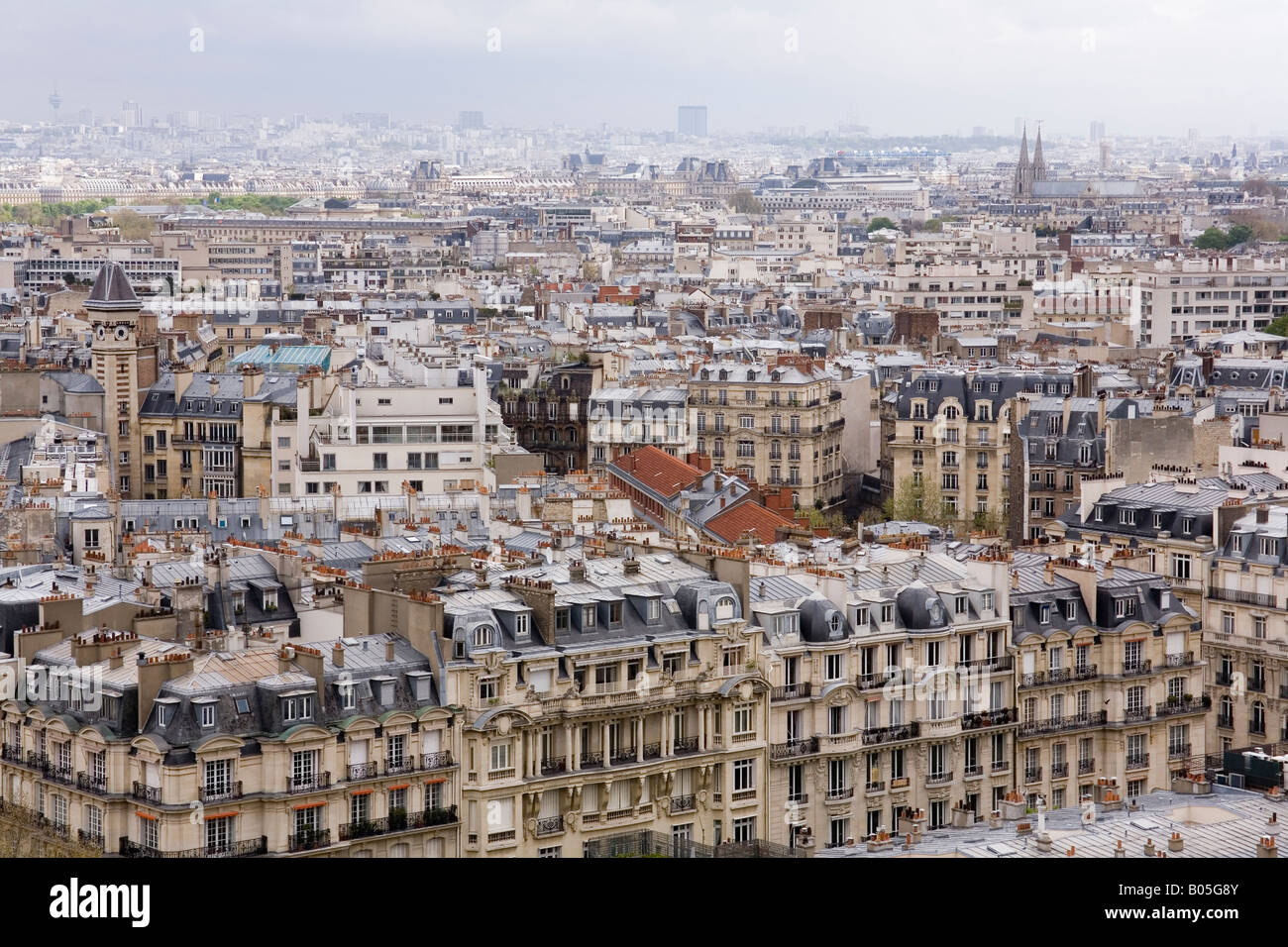 View from Eiffel Tower Paris France Stock Photo - Alamy
