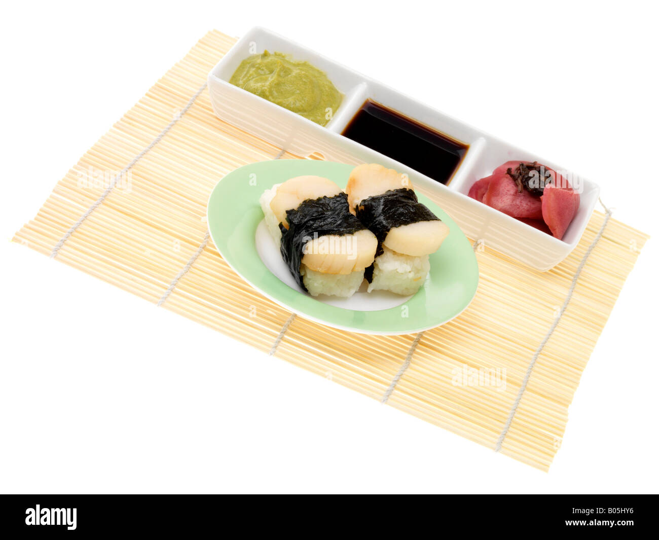 Japanese sushi food dishes Cut Out Stock Images & Pictures - Alamy