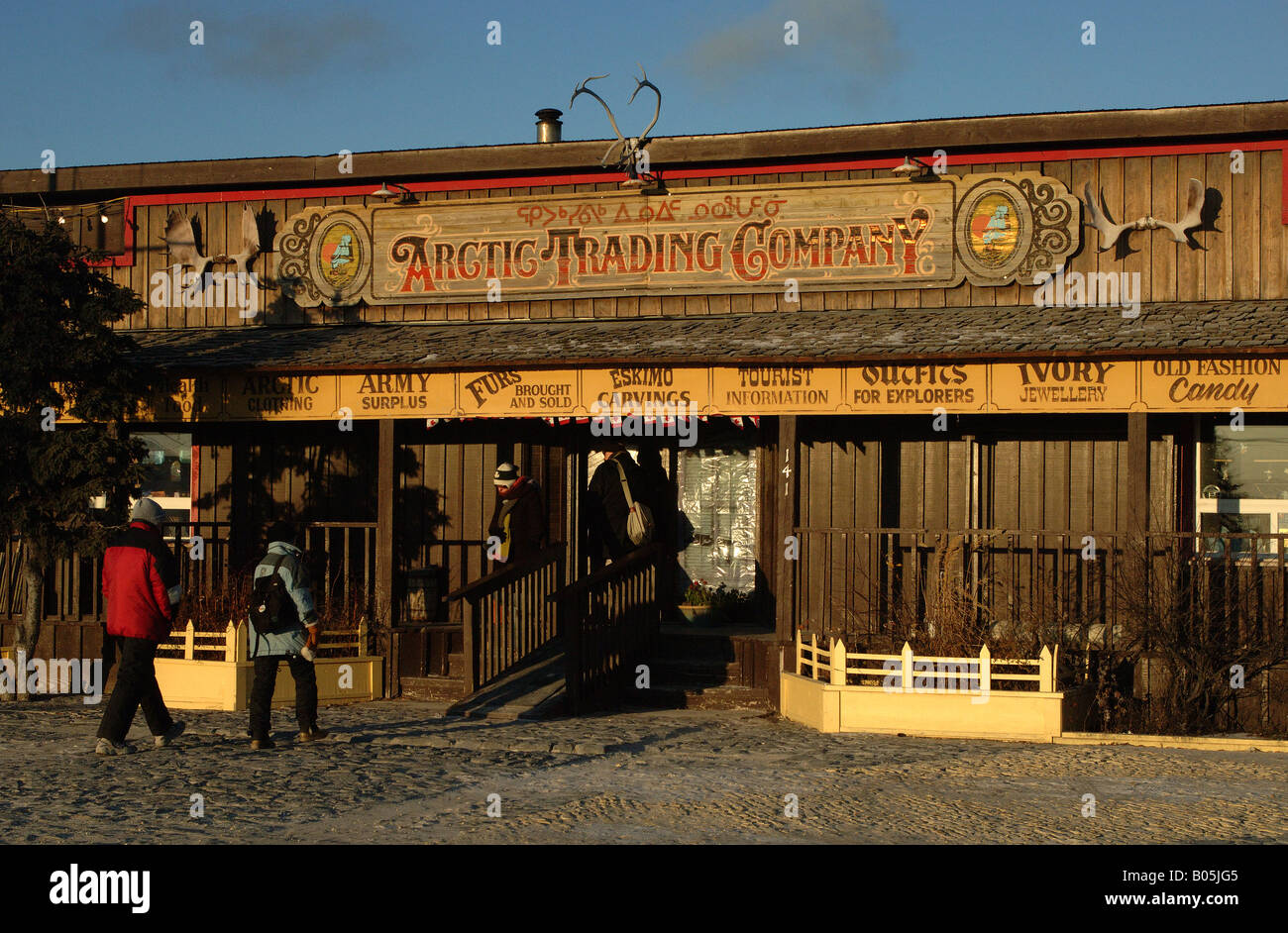 Manitoba Churchill the arctic trading company now a souvenir shop Stock ...