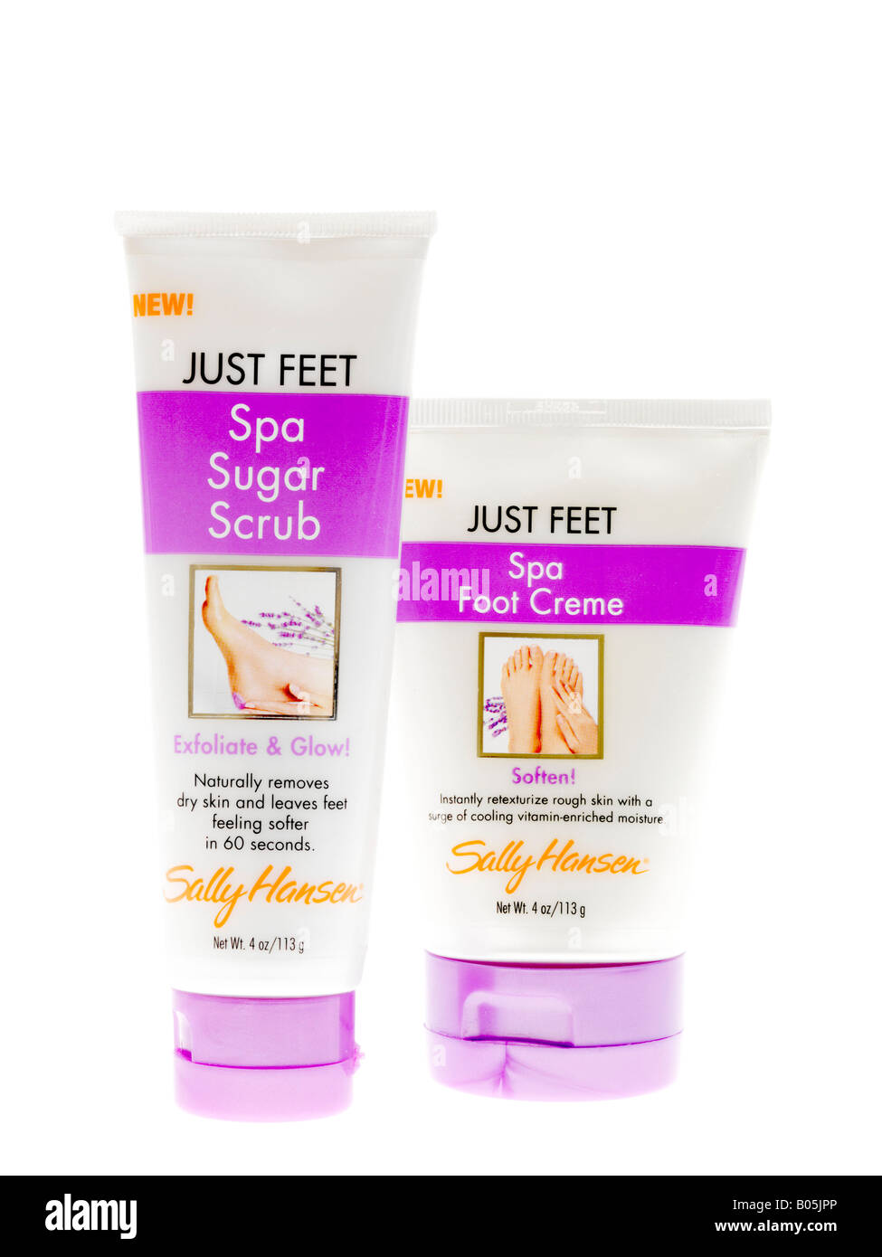 Bottles of Foot Cream Stock Photo - Alamy