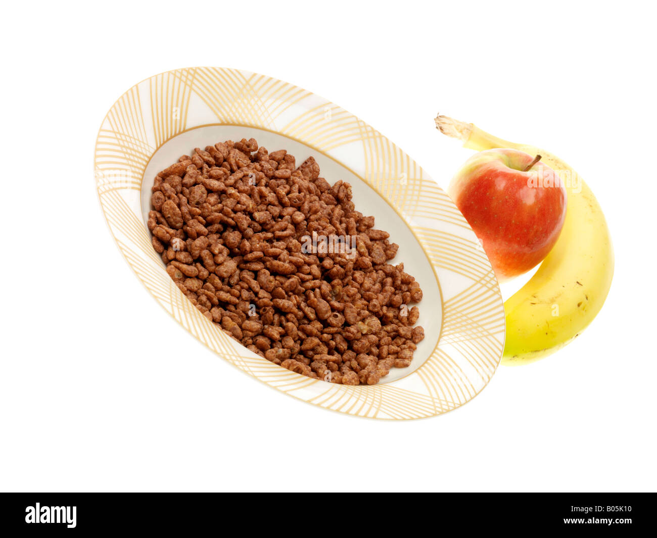 Bowl of Coco Pops with Fruit Stock Photo - Alamy