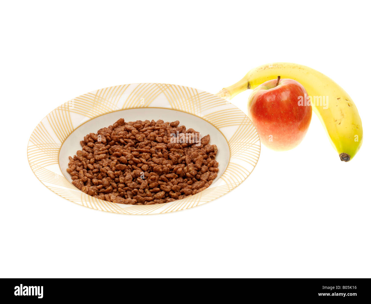 Bowl of Coco Pops with Fruit Stock Photo - Alamy