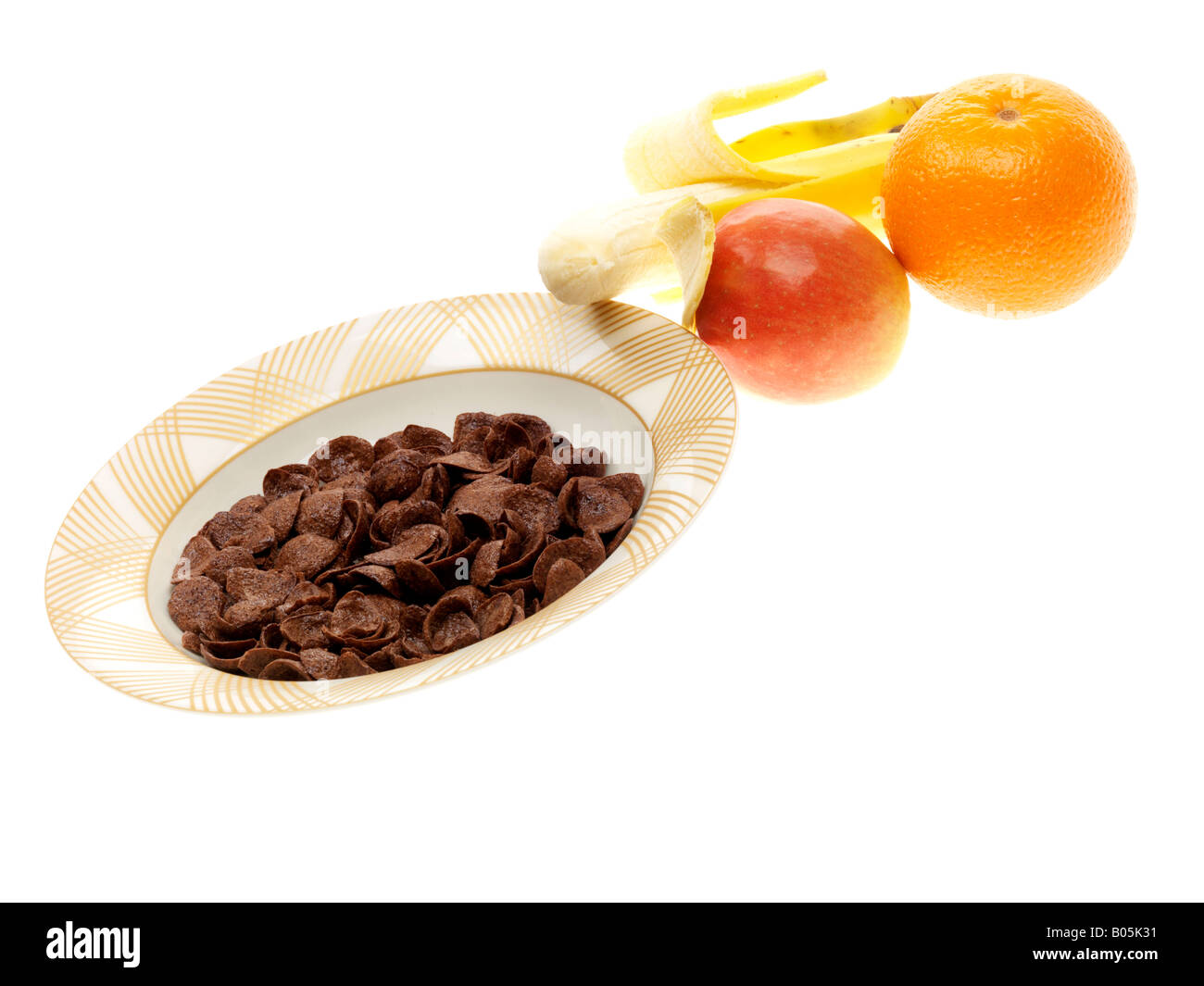 Bowl of Coco Pops Mega Munchers with Fruit Stock Photo - Alamy