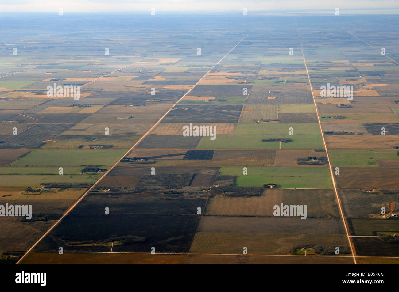 Manitoba aerial picture of farmland near Winnipeg Stock Photo - Alamy