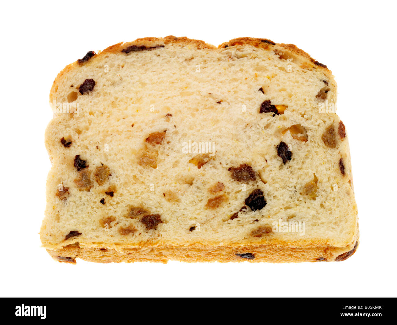 Slice of Hot Cross Bun Bread Stock Photo - Alamy