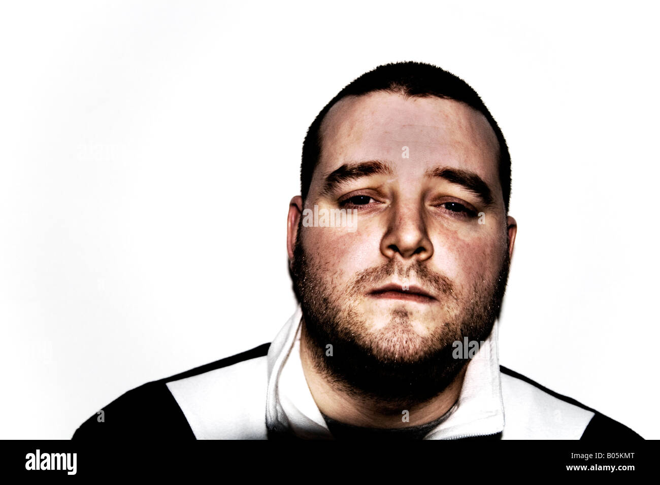 aggressive looking man Stock Photo - Alamy