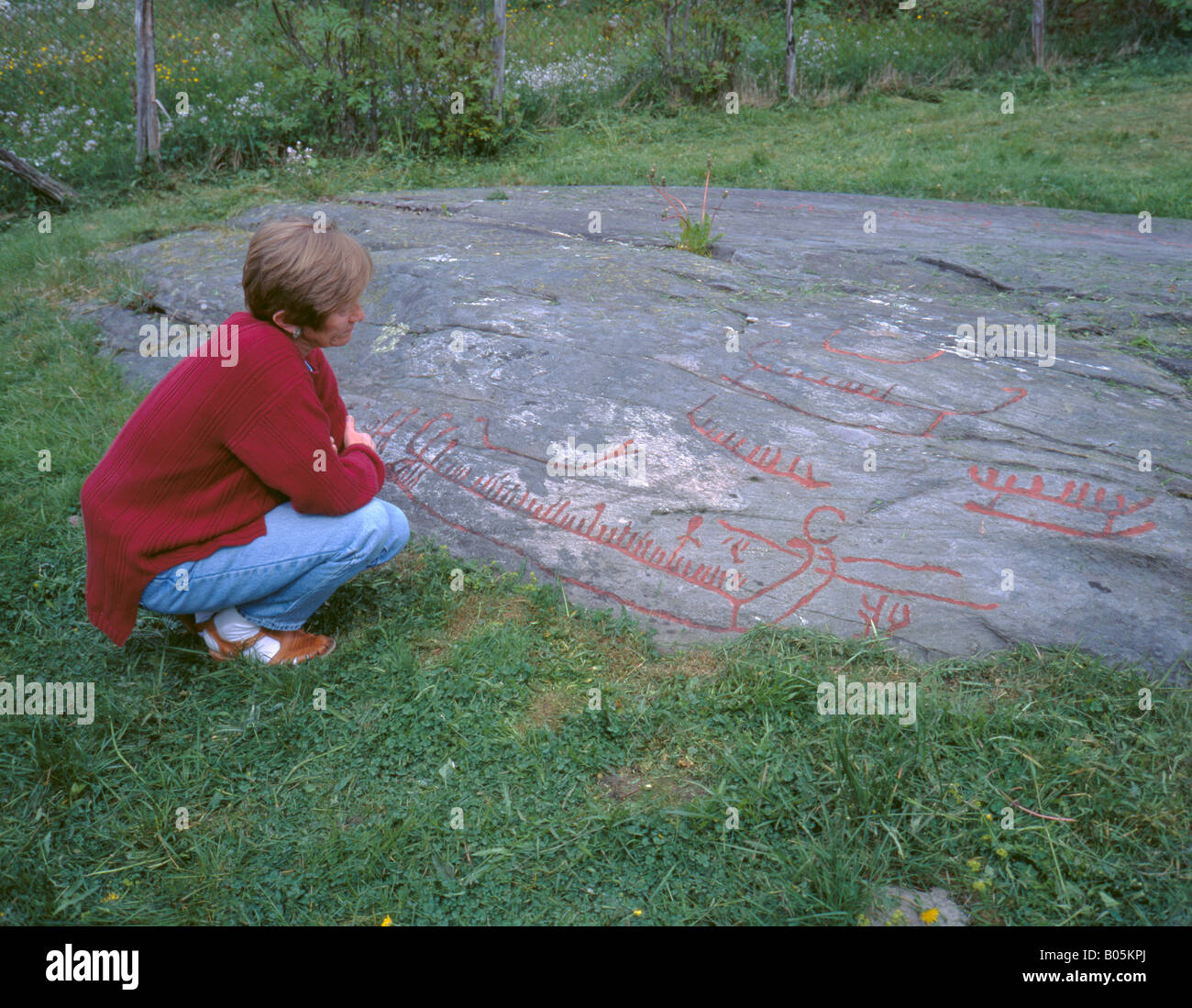 Bronze Age helleristninger (rock carvings), Herand, near Jondal ...