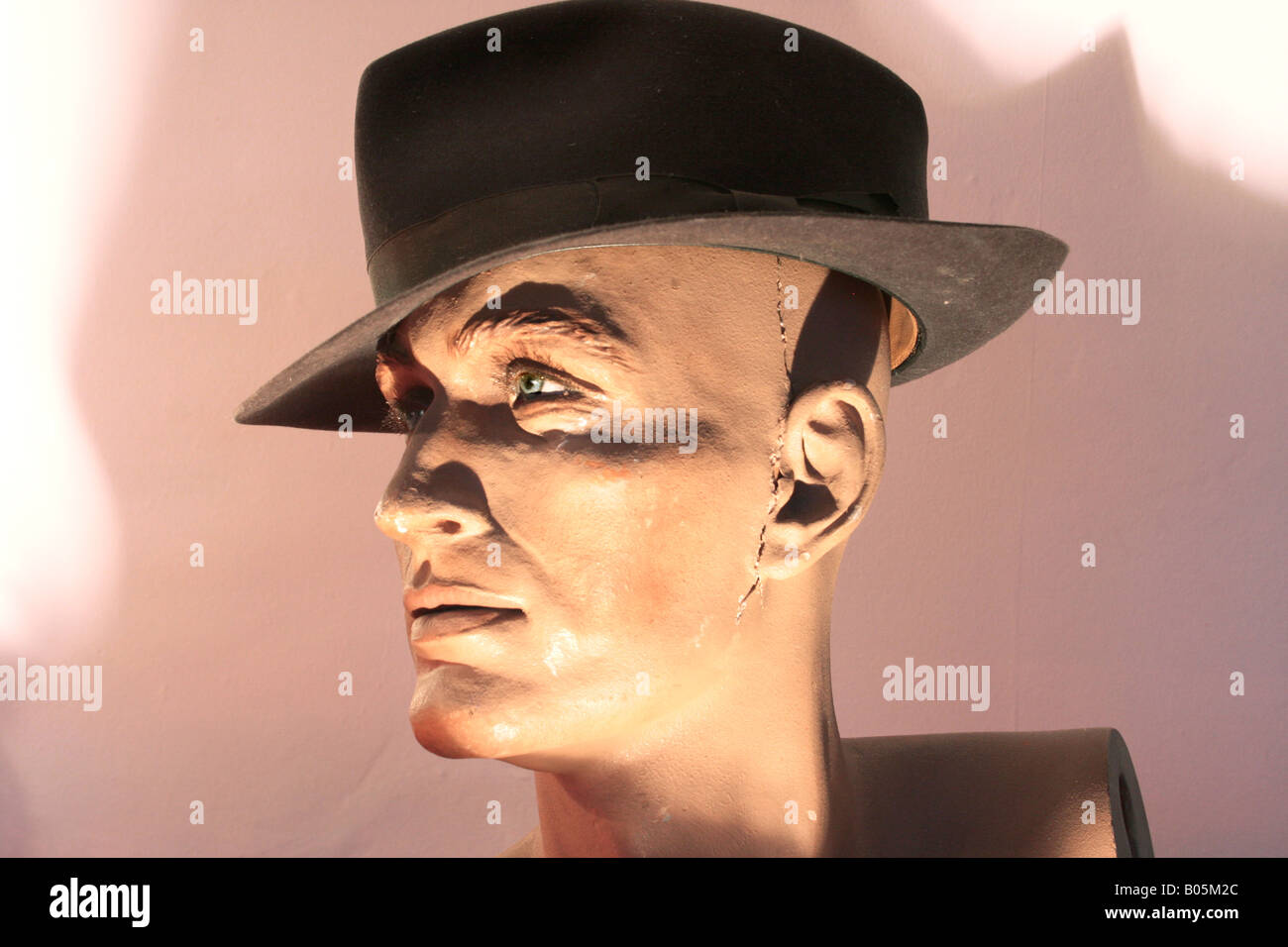 Detective head & hat Stock Photo - Alamy