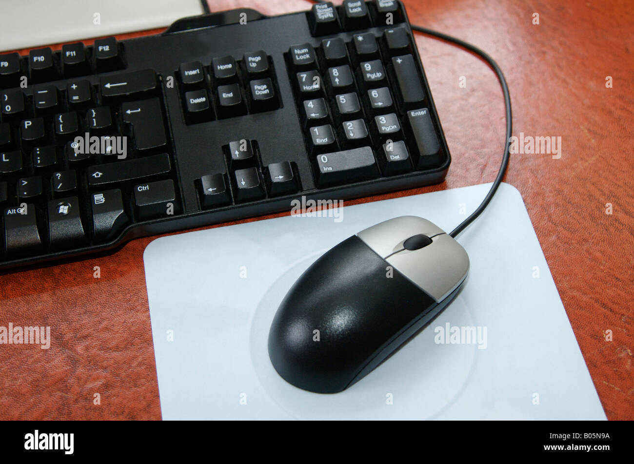 Computer keyboard and mouse Stock Photo - Alamy