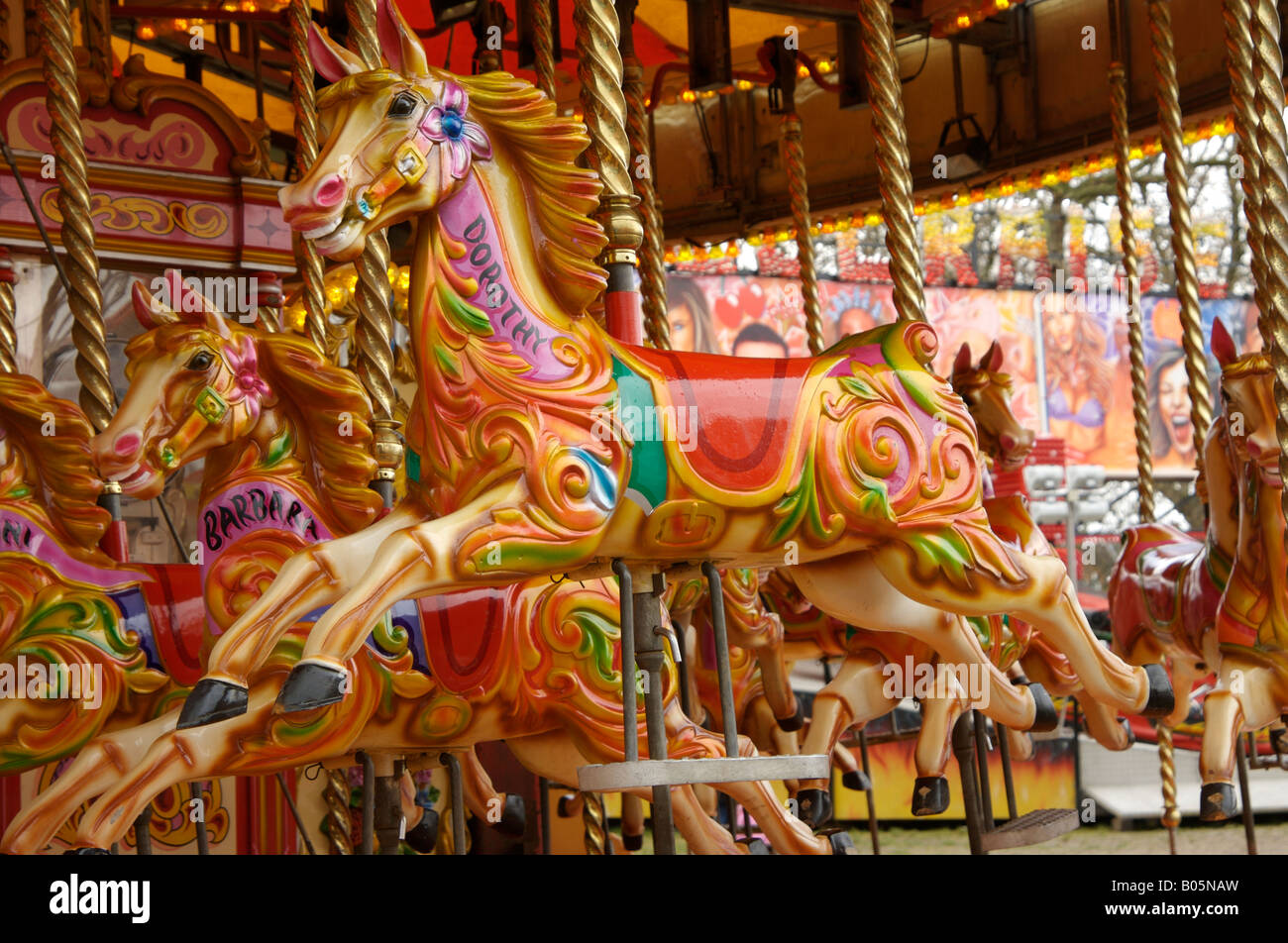 Fairground Carousel horse Stock Photo - Alamy