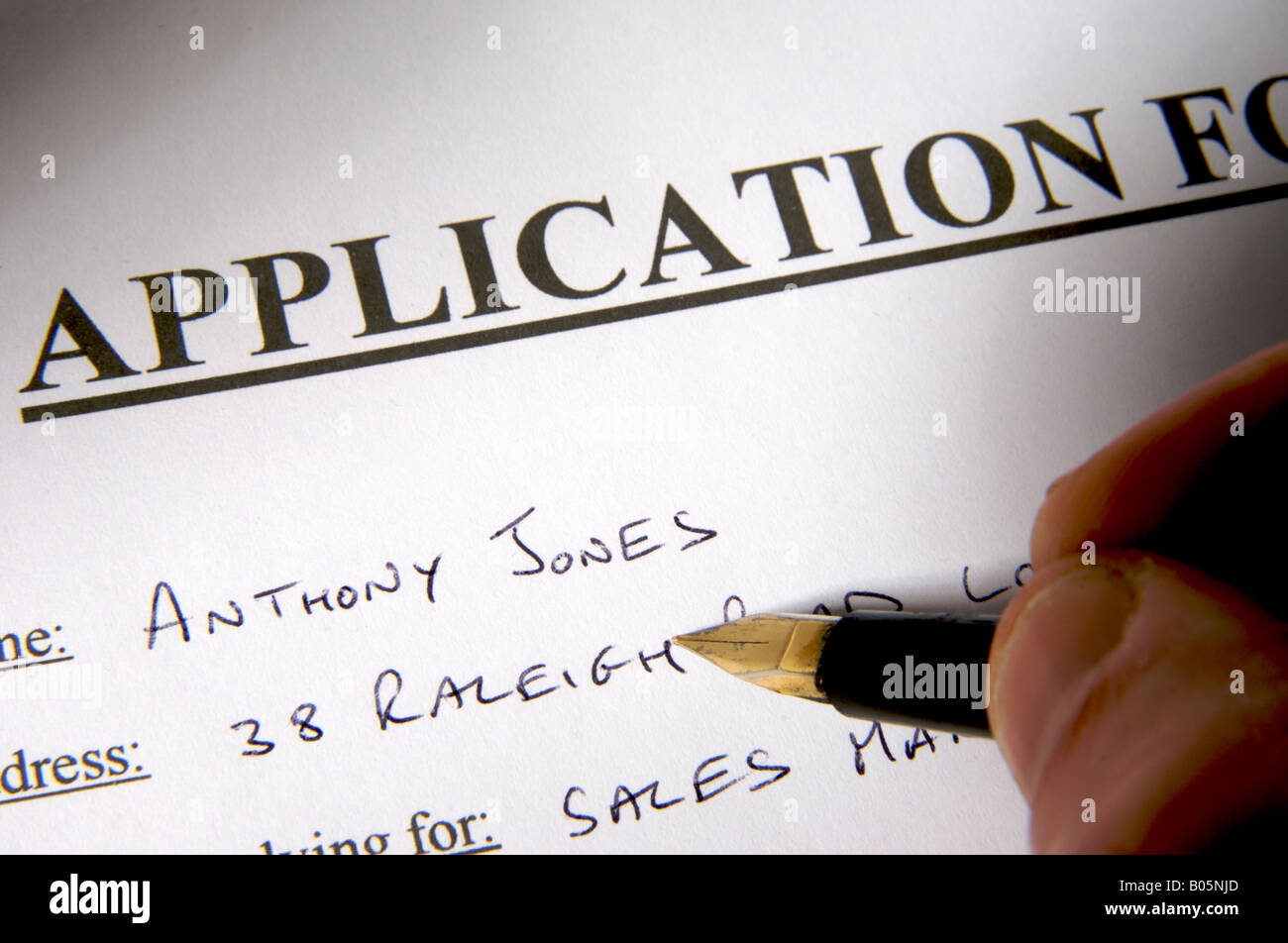 Form filling hi-res stock photography and images - Alamy