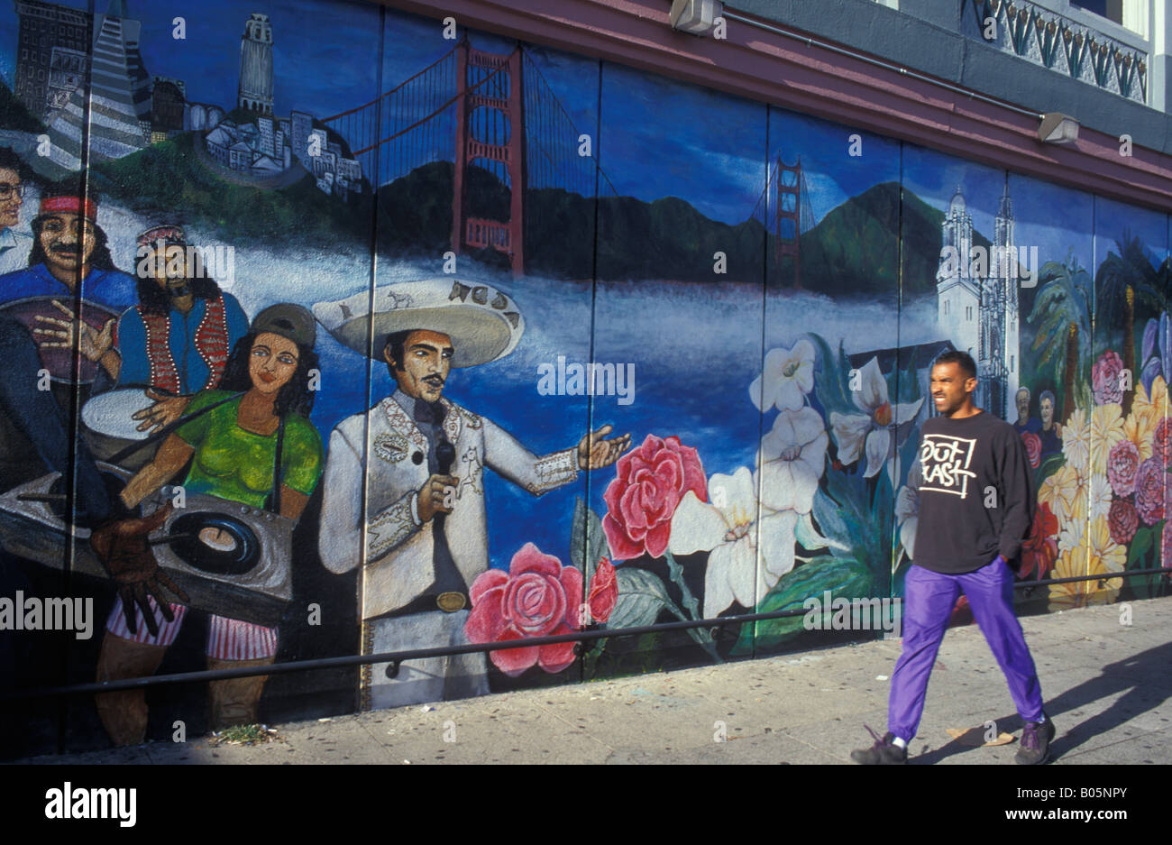 Graffiti at Mission Street in San Francisco California USA Stock Photo ...