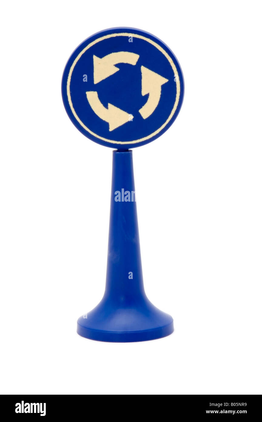 series object on white road sign on white Stock Photo - Alamy