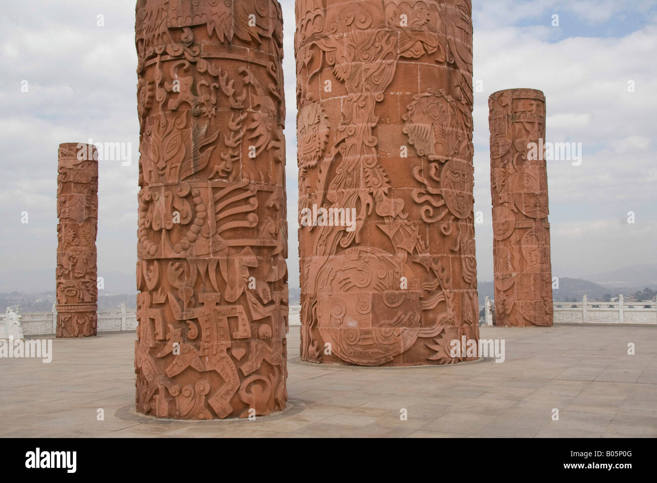 The Totem Pillars of the Yi tribe on the Ten Month Solar Calender ...