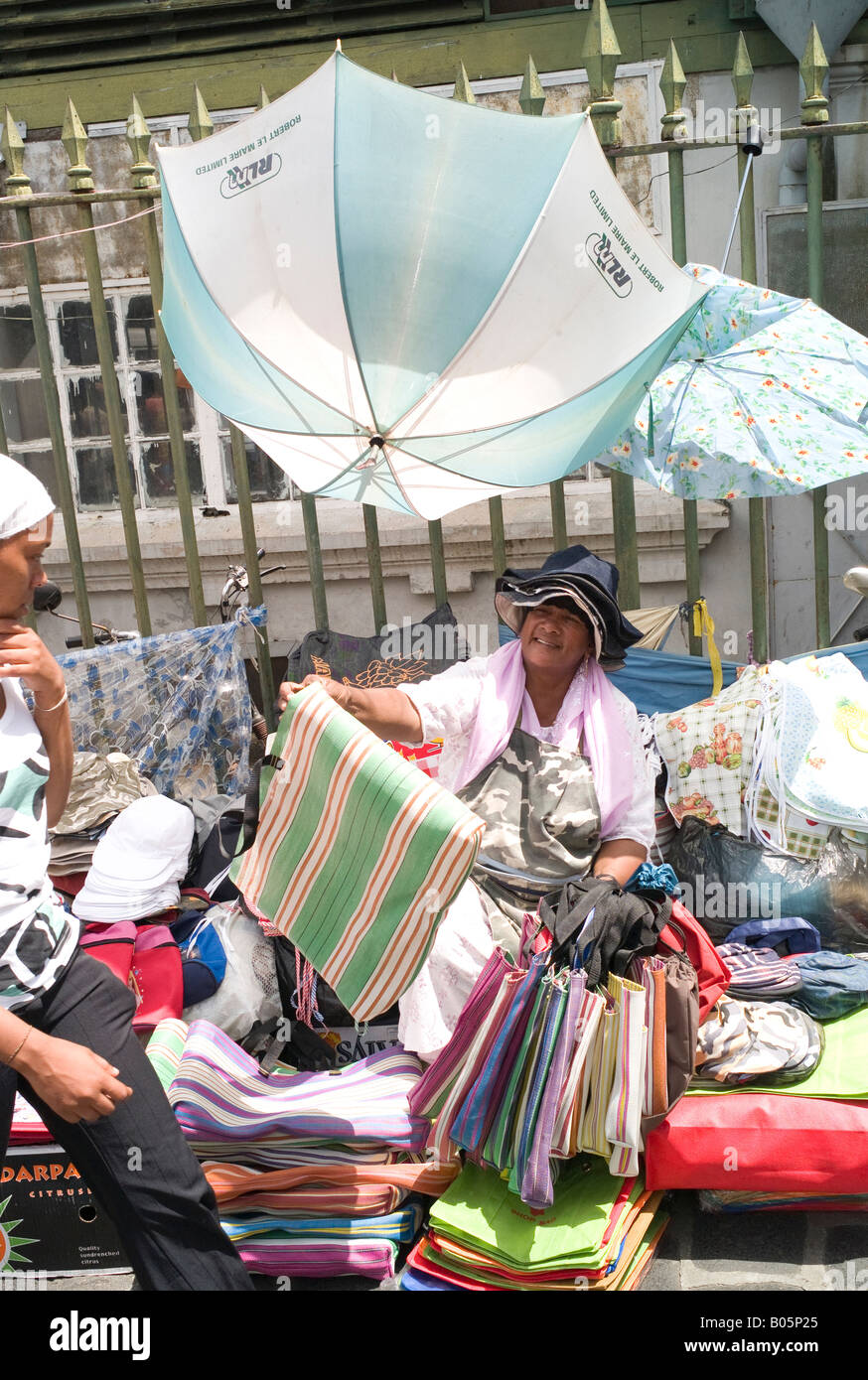 Street trader in Mauritius Stock Photo - Alamy