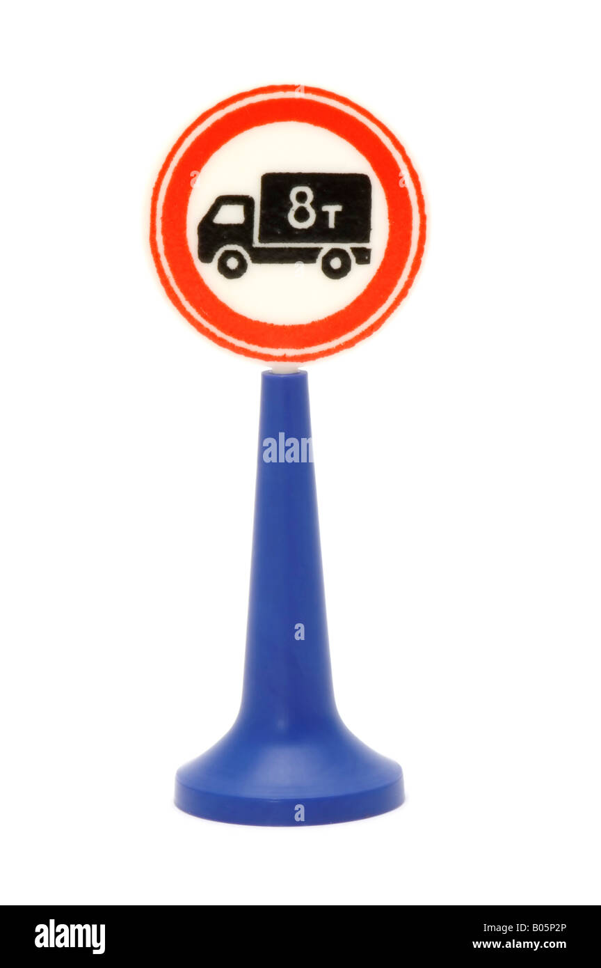 series object on white road sign on white Stock Photo - Alamy