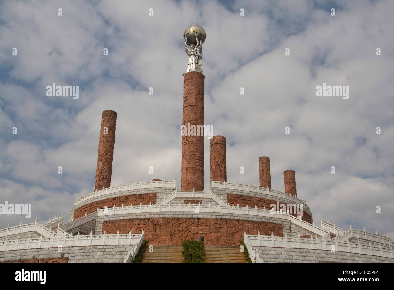 The Totem Pillars of the Yi tribe on the Ten Month Solar Calender ...