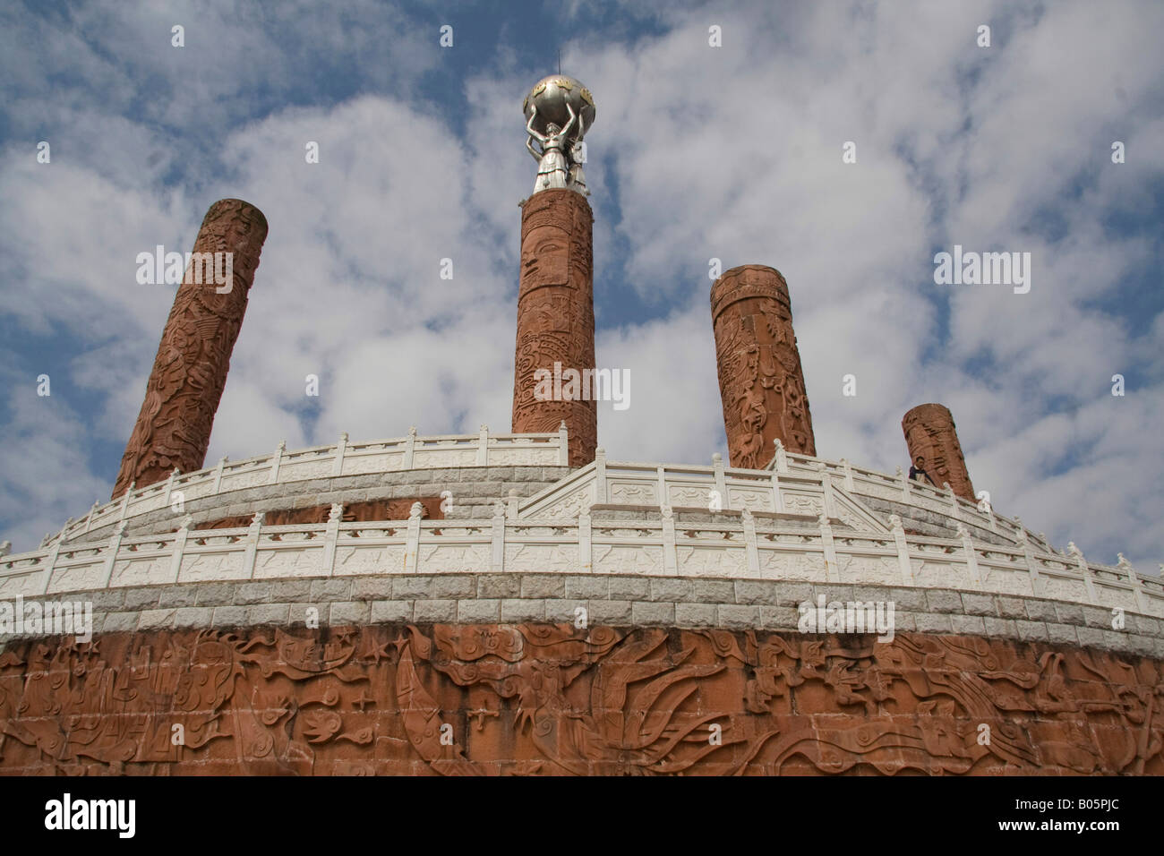 The Totem Pillars of the Yi tribe on the Ten Month Solar Calender ...