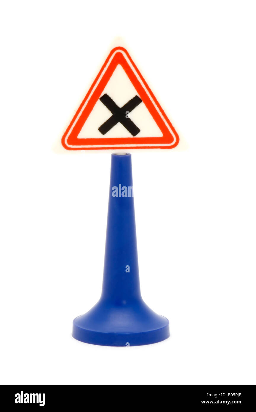 series object on white road sign on white Stock Photo - Alamy