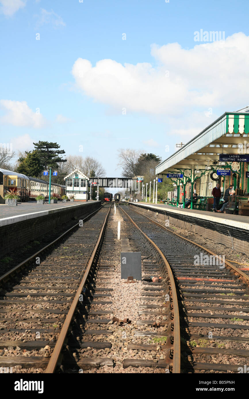From the Railway Tracks. Sheringham Stock Photo - Alamy