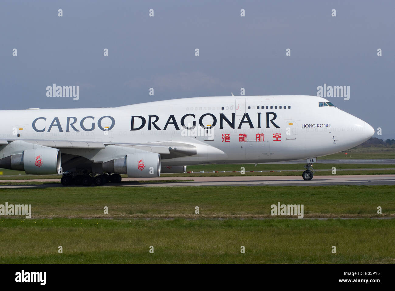 Dragonair Cargo Boeing 747-400BCF Taxiing for Take-off at Manchester ...