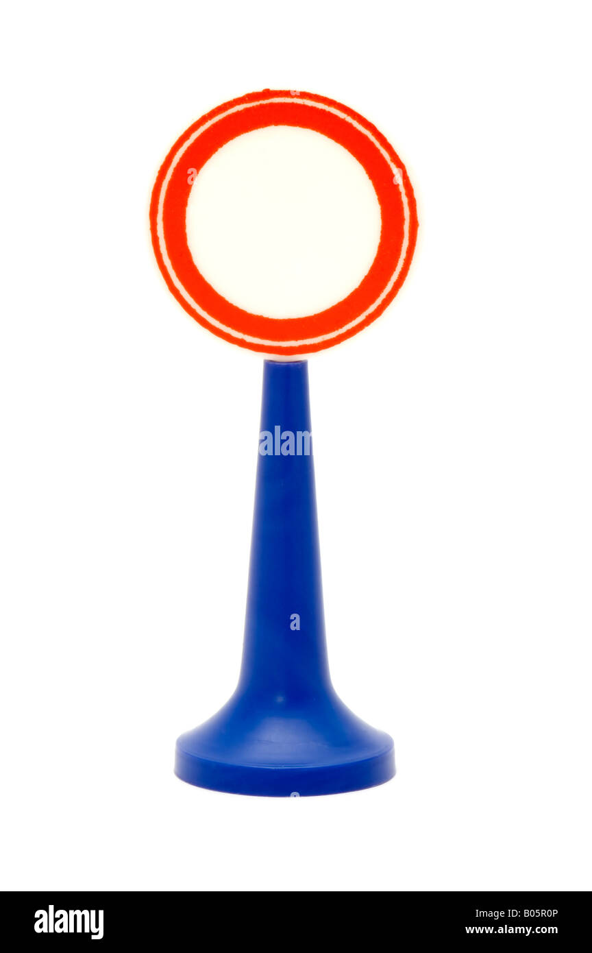 series object on white road sign on white Stock Photo - Alamy