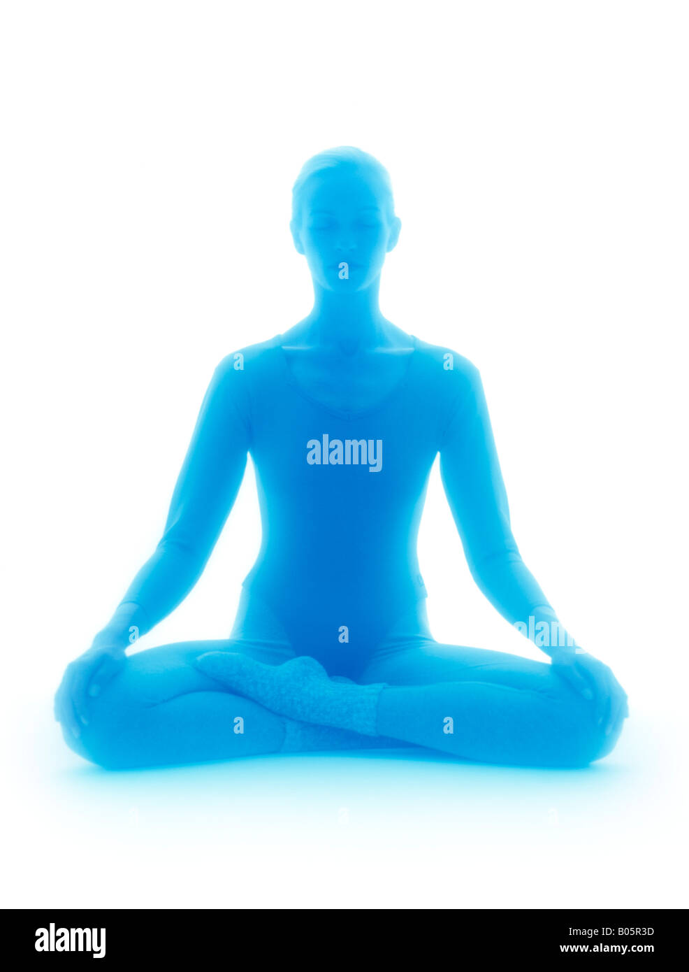 Woman in lotus position Stock Photo - Alamy