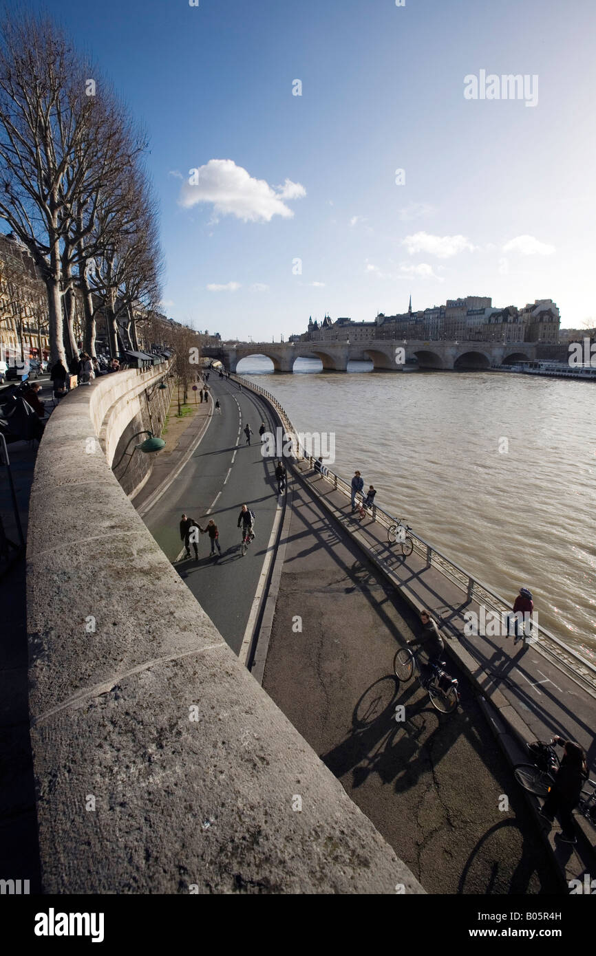 A view along the River Seine, Paris, France Stock Photo - Alamy