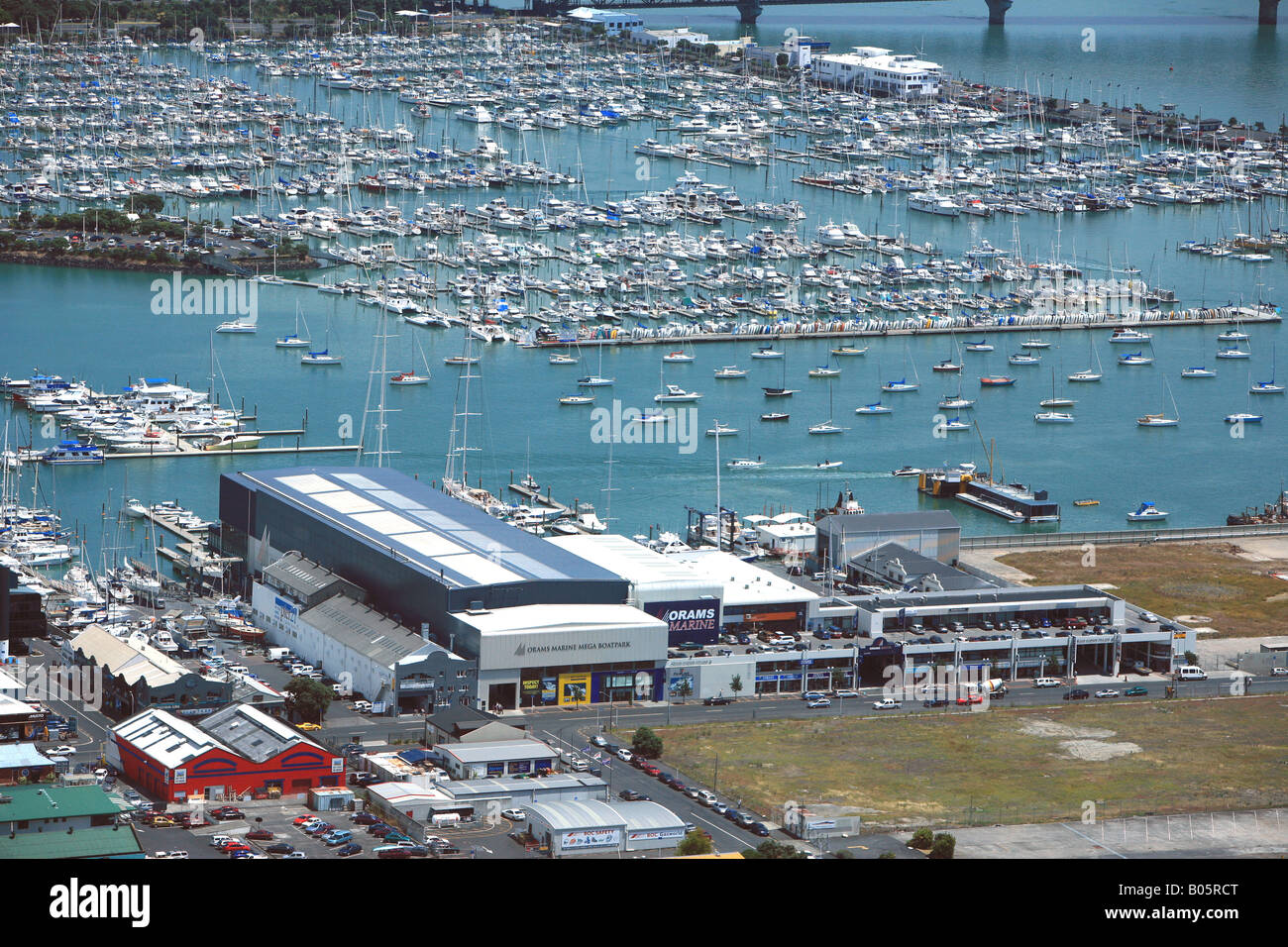 Auckland harbour wharves hi-res stock photography and images - Alamy