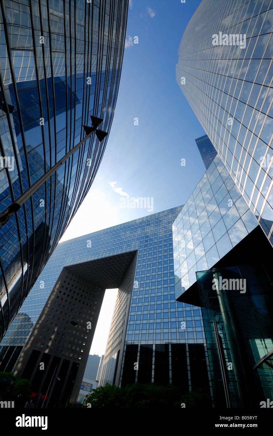 skyscrapers in financial district of La Defense Paris France Stock ...