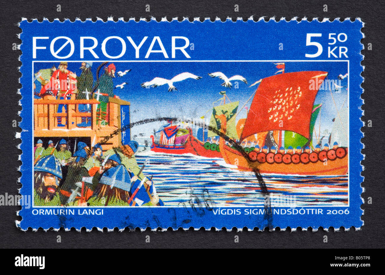 Faroe Islands postage stamp Stock Photo - Alamy