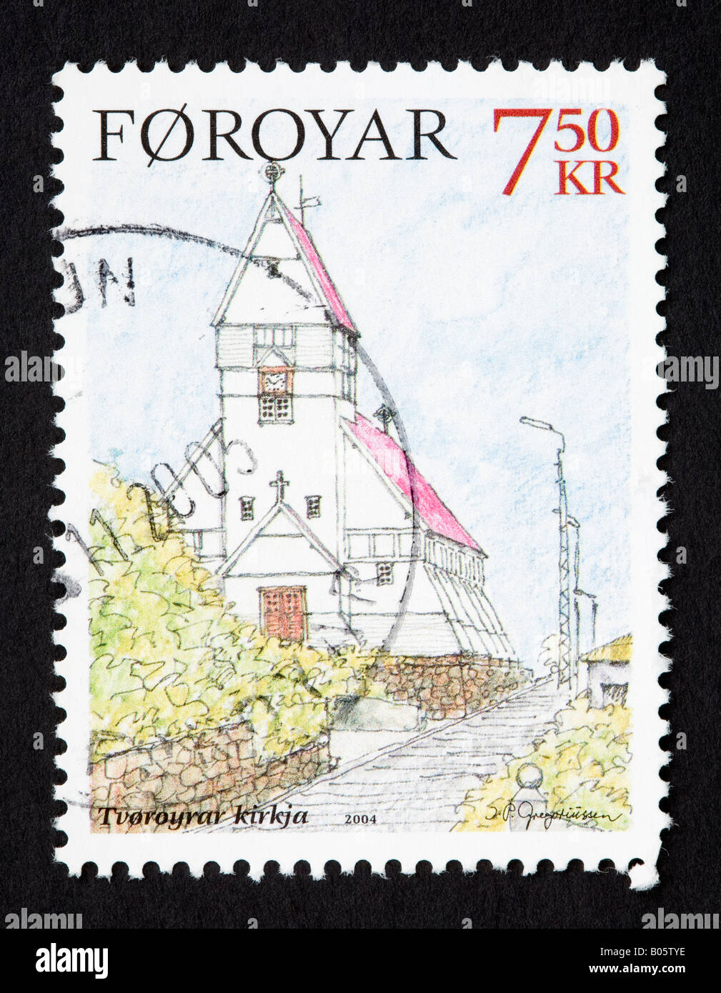 Faroe Islands postage stamp Stock Photo - Alamy