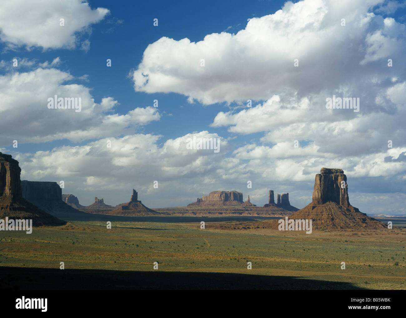 Tribal national park Totem Pole monument series of pillars Navajo ...