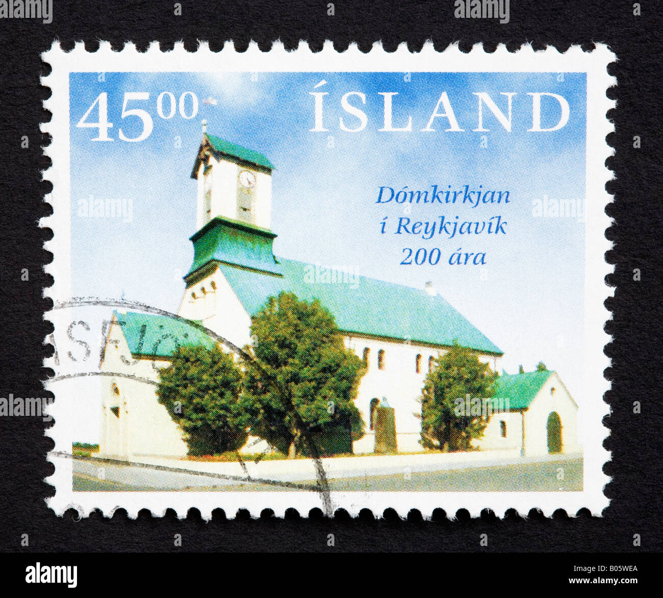 Icelander postage stamp Stock Photo - Alamy