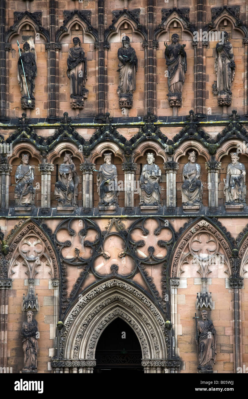 Lichfield Cathedral Staffordshire England UK Stock Photo - Alamy