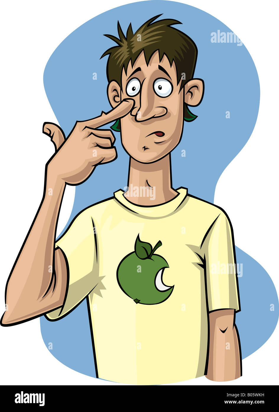 Boy points at himself Stock Photo - Alamy