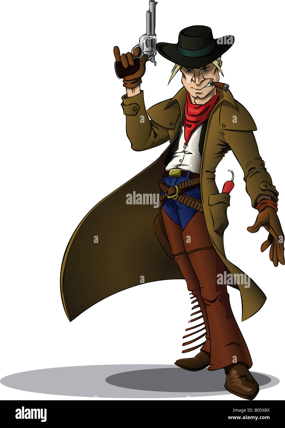 Cowboy drawing his gun hi-res stock photography and images - Alamy