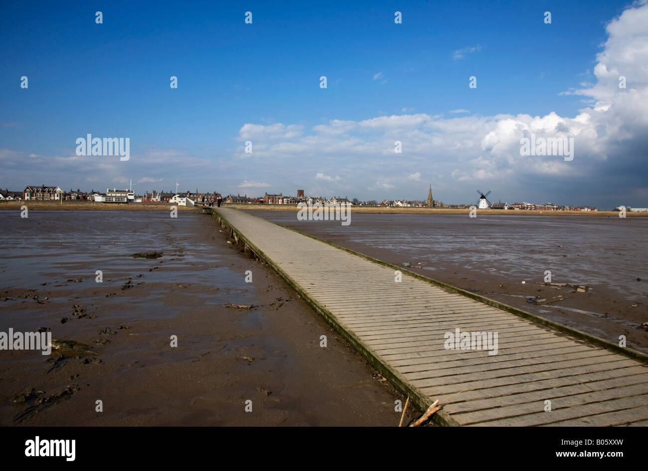 Lytham seafront from the jetty Stock Photo - Alamy